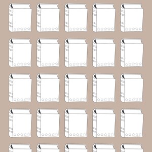 Groovy Book Tracker 15 Printable Pages Book Log Planner Refills Journal ...