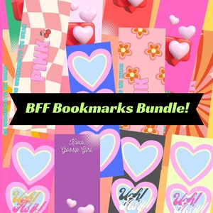 BFF Gift Bookmarks Bundle Girlfriends Party Gifts 18 Bookmarks for ...