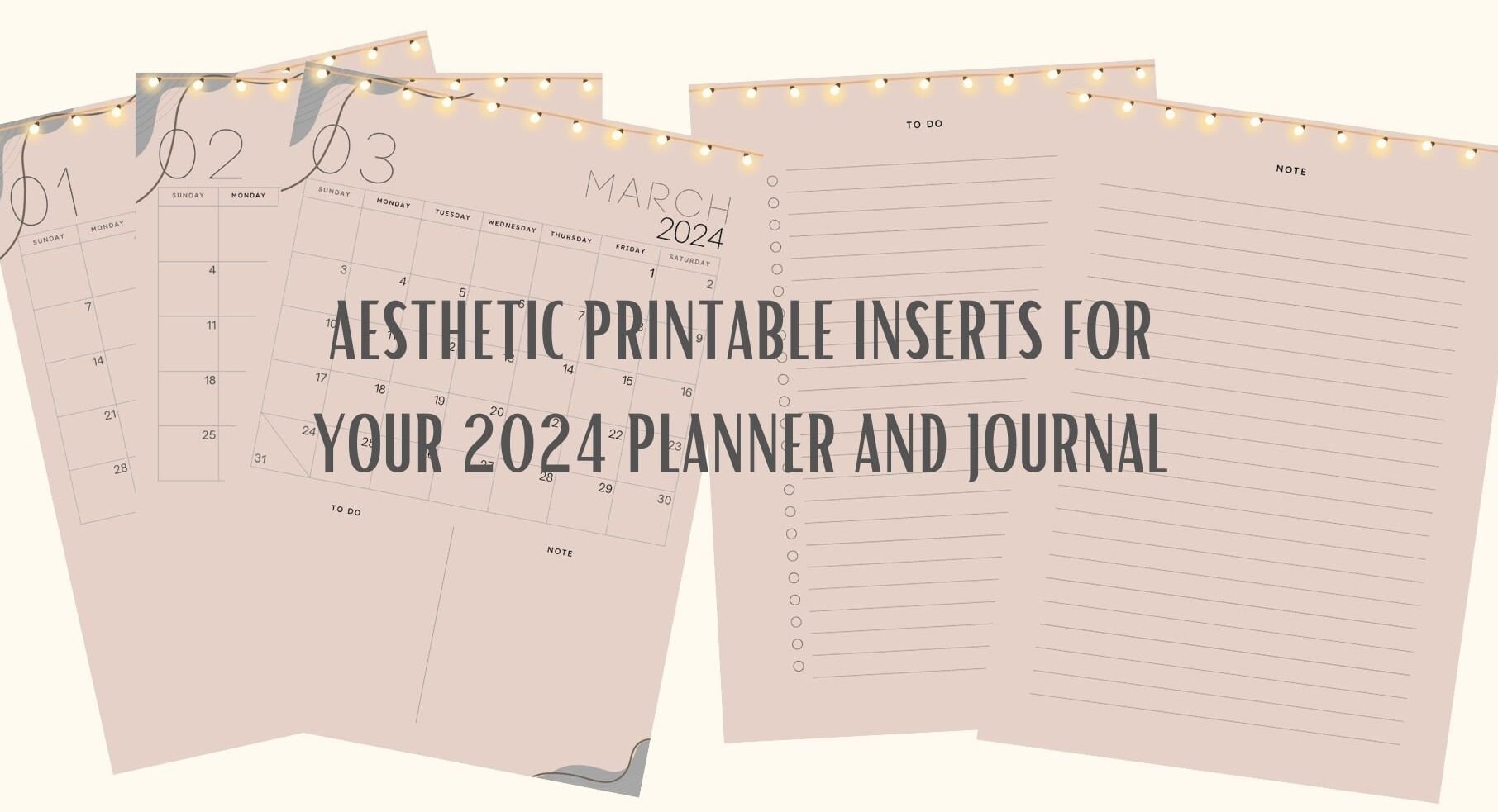 Printable Planner Refill Journal Planner Insert Printable Pages to Do ...