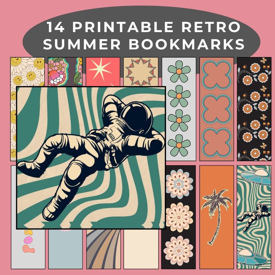 14 Printable Bookmarks With a Nostalgic Retro Summer Feel Melancholic ...