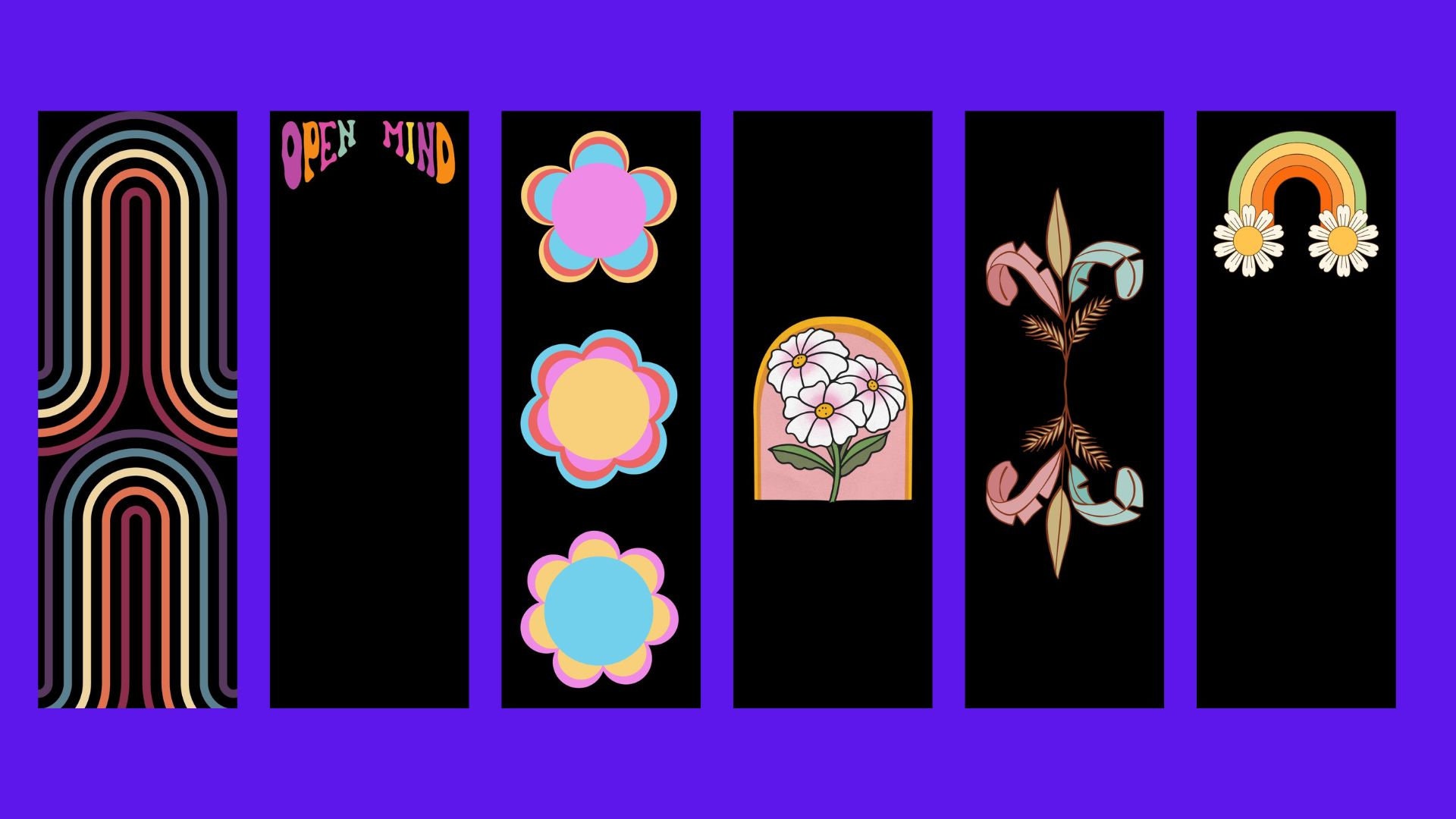 25 Printable Bookmarks Bundle Retro Summer Book Lover Gift Reading ...