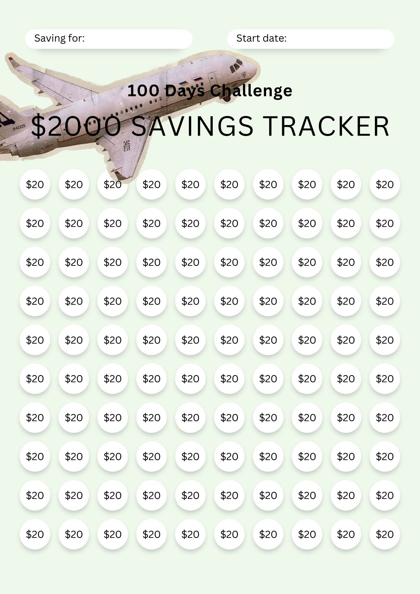 Save Smarter Printable Budget Journal Inserts | 20 Pages | 100-day ...