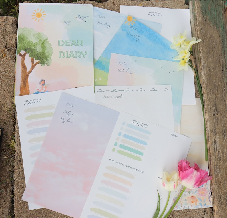 A4 / A5 Printable Free Form Journal/planner With Tips for Improved ...