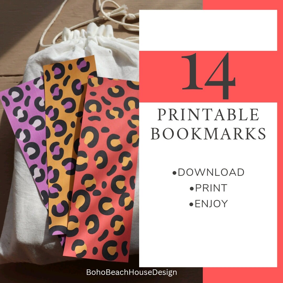 Bookmarks Bundle Instant Download Gift for Book Lover and Book Reader ...