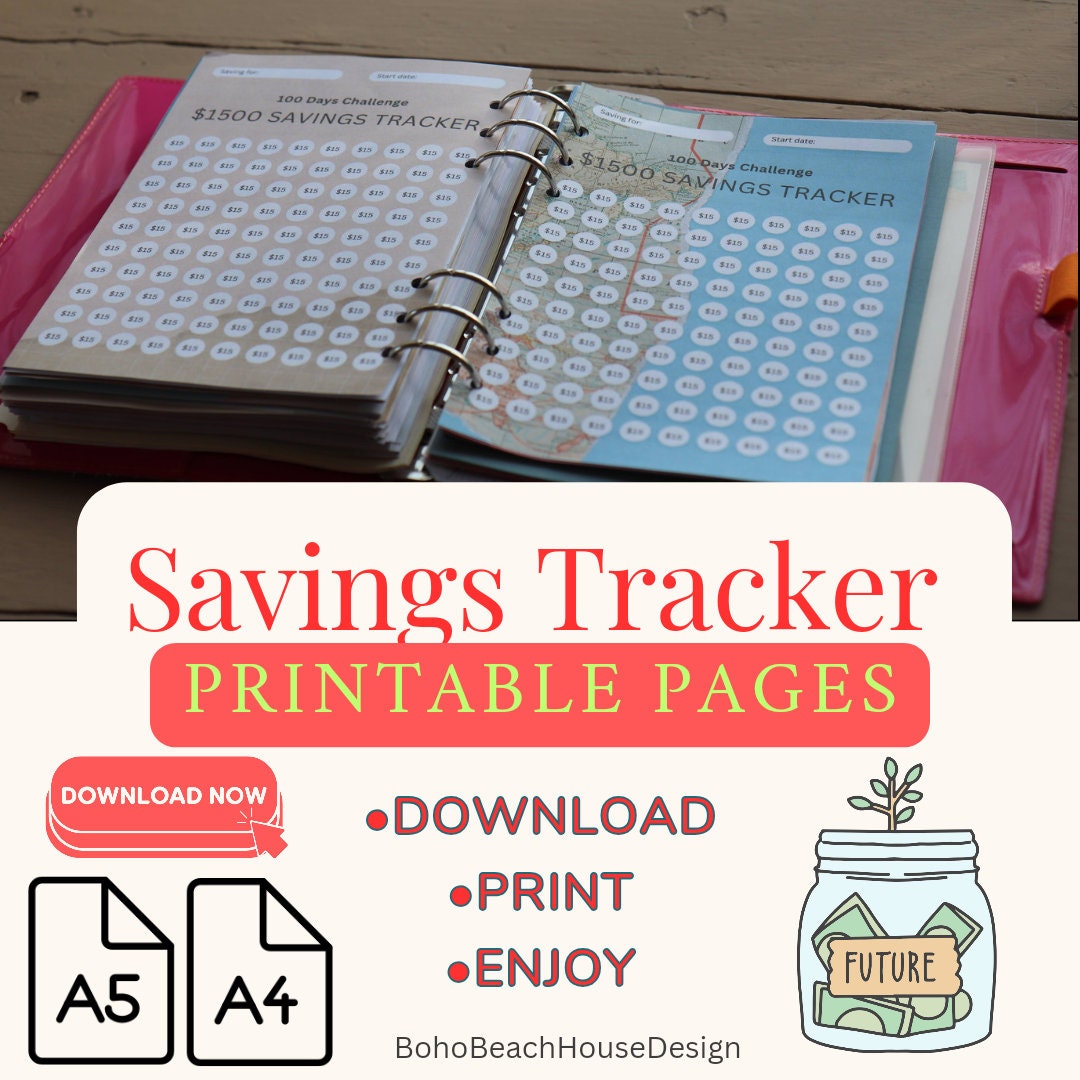 Printable Budget Journal Inserts 20 Printable Pages Inserts Planner ...