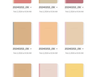 Notebook Covers for Goodnotes Penly Instant Download Covers for Digital ...