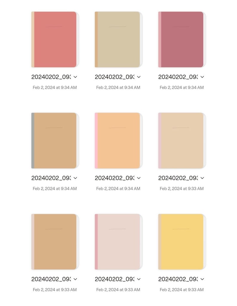 Notebook Covers for Goodnotes Penly Instant Download Covers for Digital ...