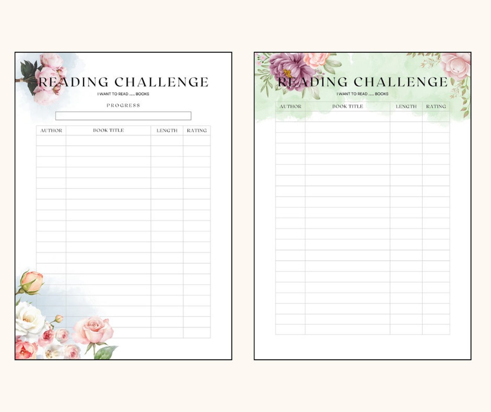 Book Tracker Printable Pdf Gift for Booklover Bookish Gift Bookclub ...