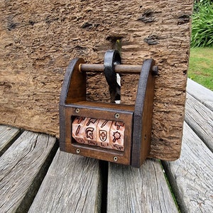 Escape Room Lock "medieval / Roman Numerals" Wooden Padlock, Escape ...
