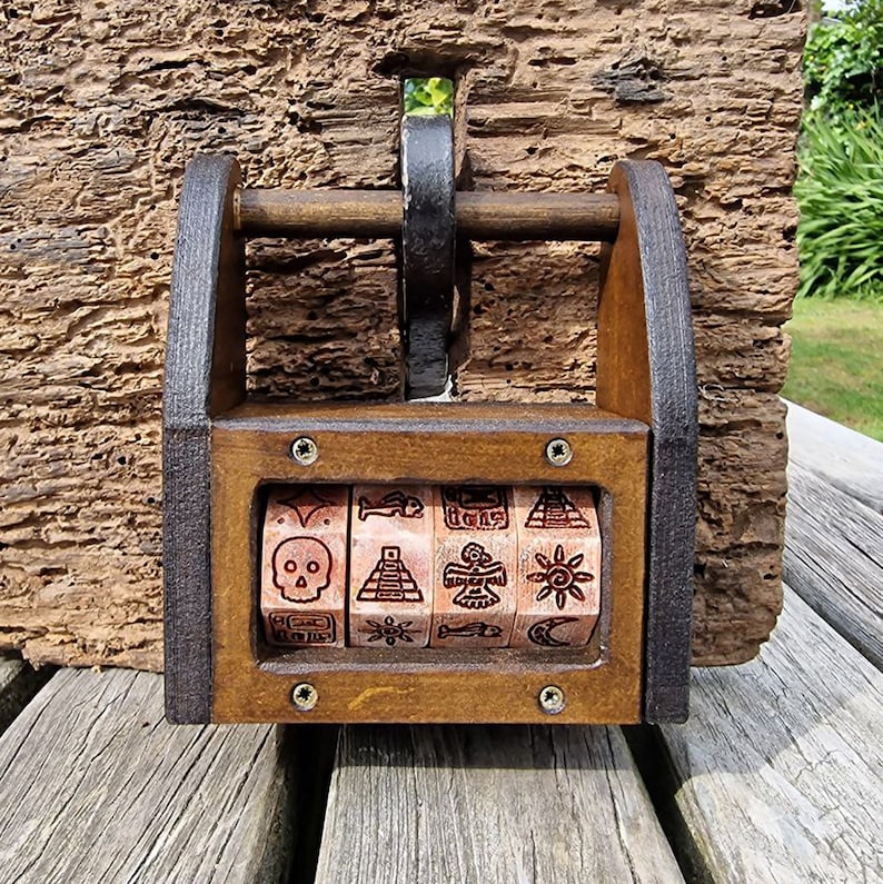 Antique Padlock MAYAN AZTEC INCA Puzzle Lock Escape Room - Etsy