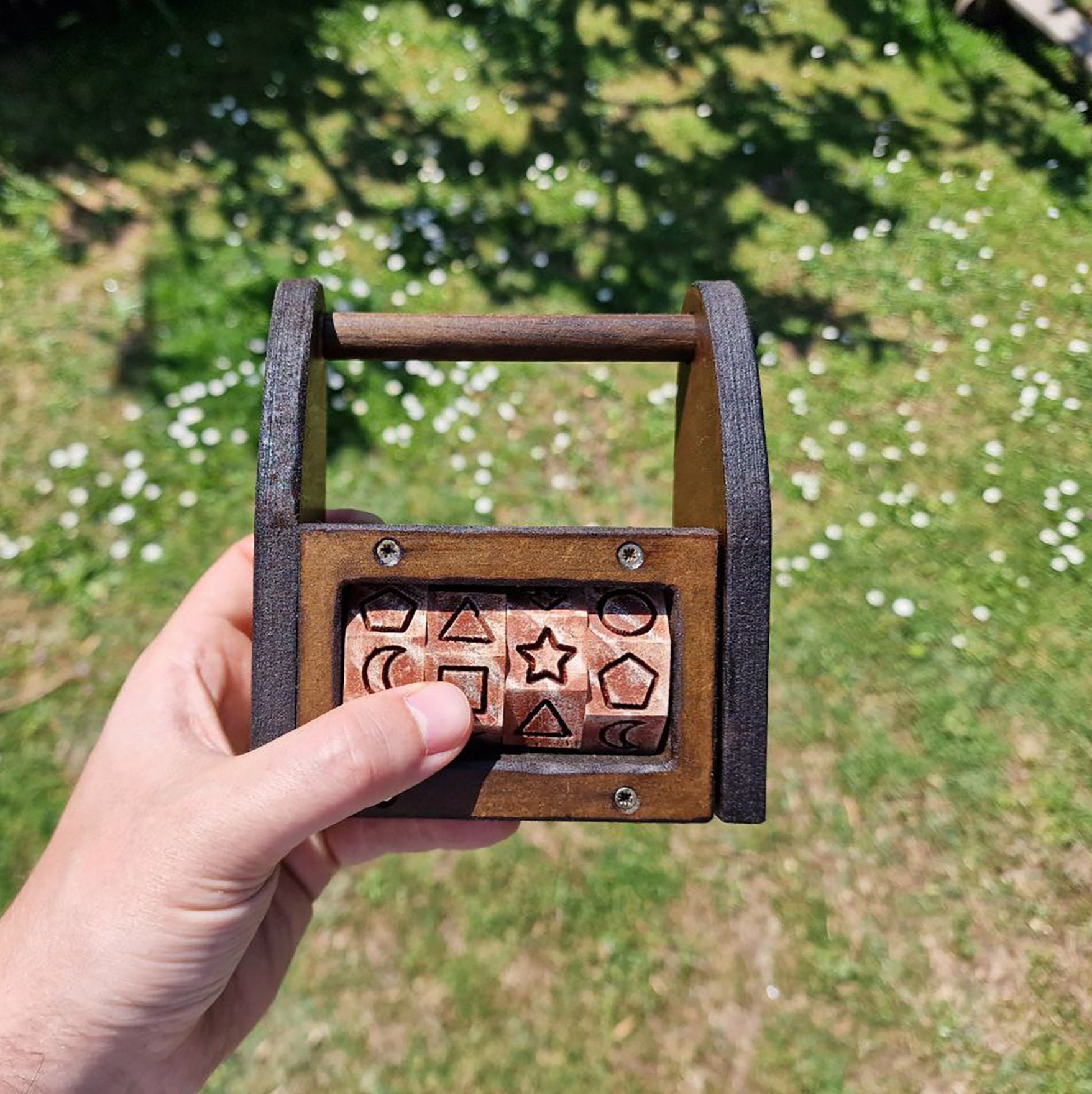 Escape Room Signs Lock SHAPES Puzzle Lock Wooden Padlock, Custom ...