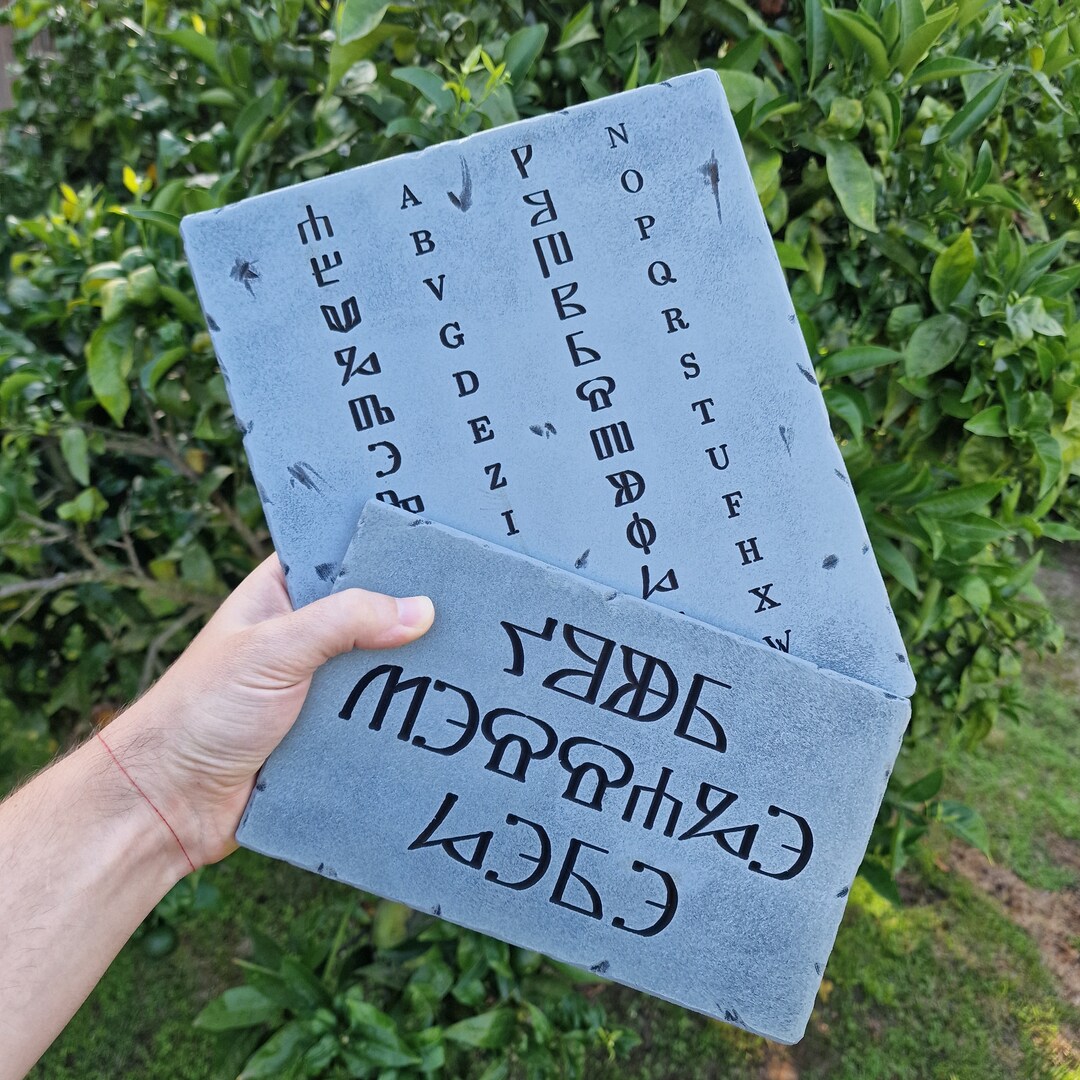 SECRET MESSAGE Stone Tablets for Escape Room Puzzle Game and Prop ...