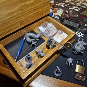 Cthulhu Treasure Box | Arkham Horror Wooden Book Lockbox | H.P ...