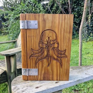 Cthulhu Treasure Box | Arkham Horror Wooden Book Lockbox | H.P ...