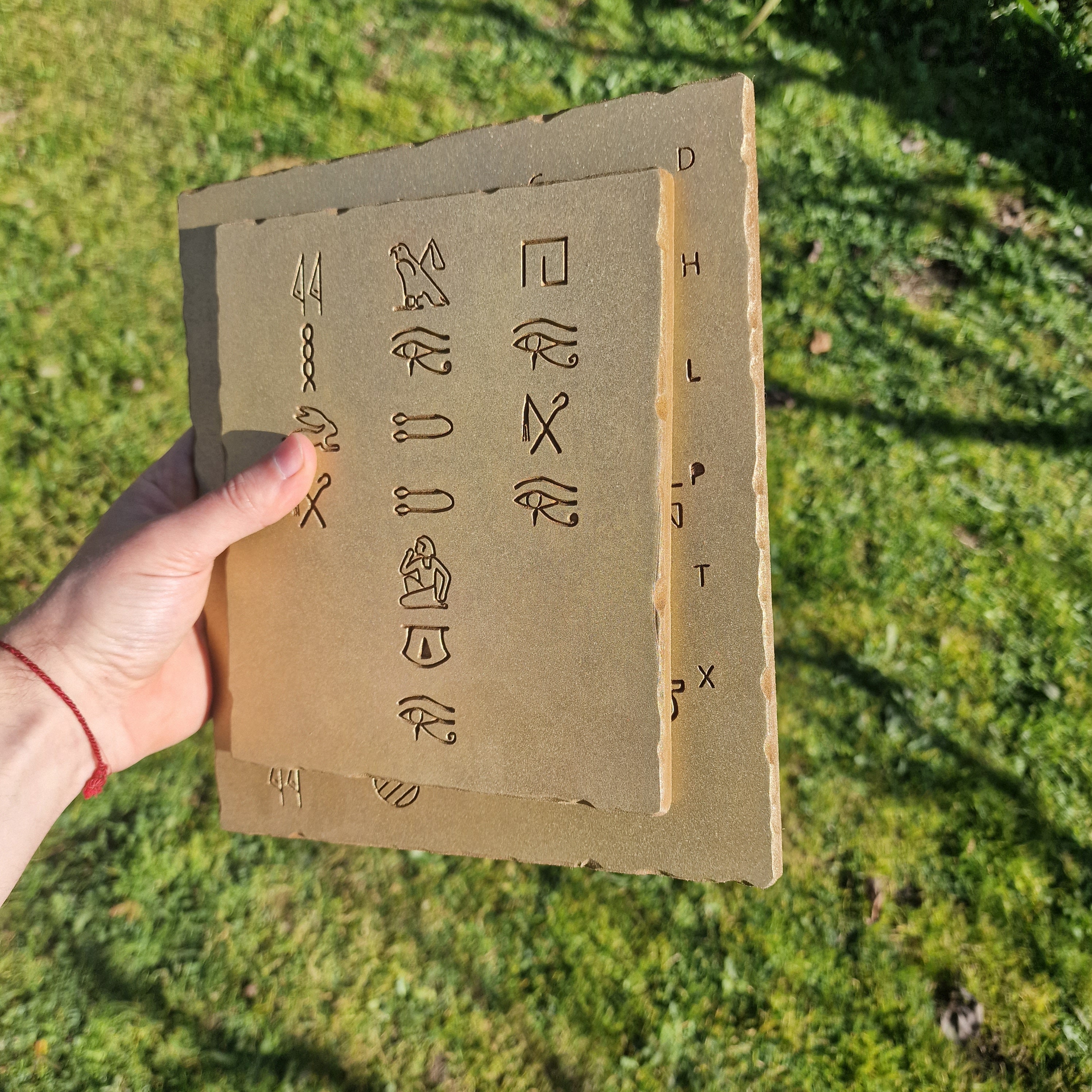 SECRET MESSAGE HIEROGLYPHICS Golden Tablets Escape Room Puzzle Game and ...