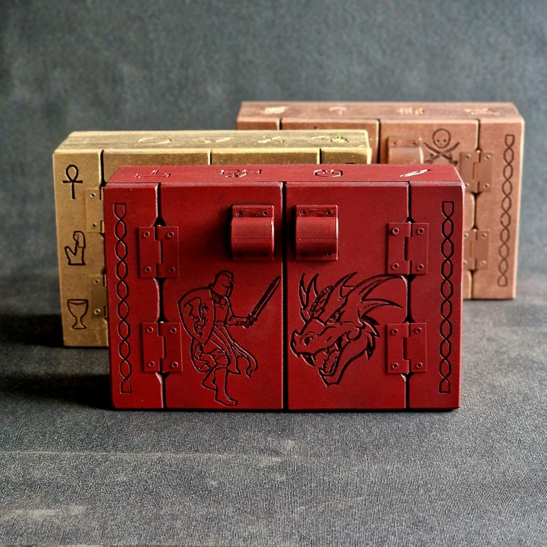 MEDIEVAL Treasure Chest - Box Container for Wooden Padlock - Escape ...