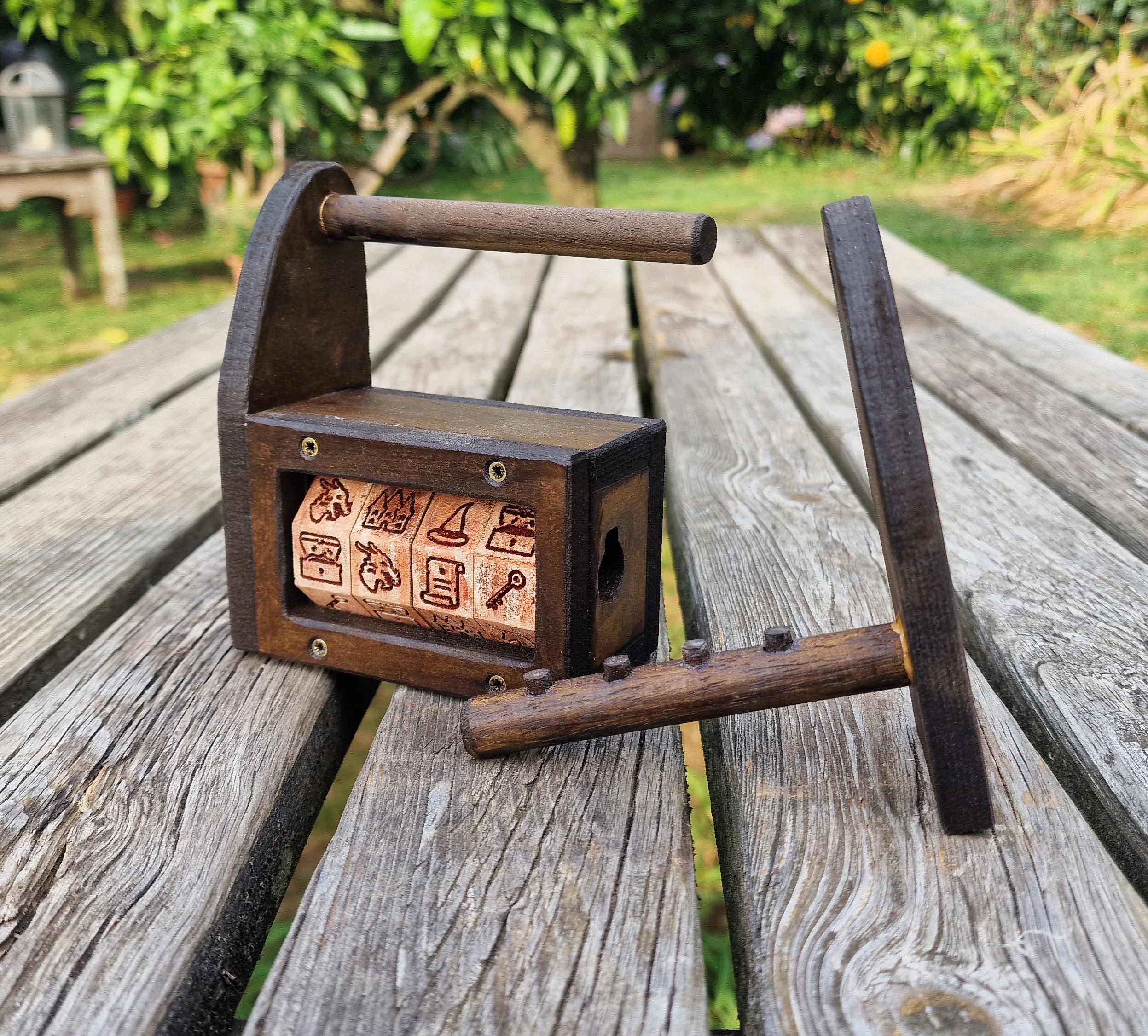 Escape Room Box Lock FANTASY Puzzle Wooden Padlock, Custom Handmade ...