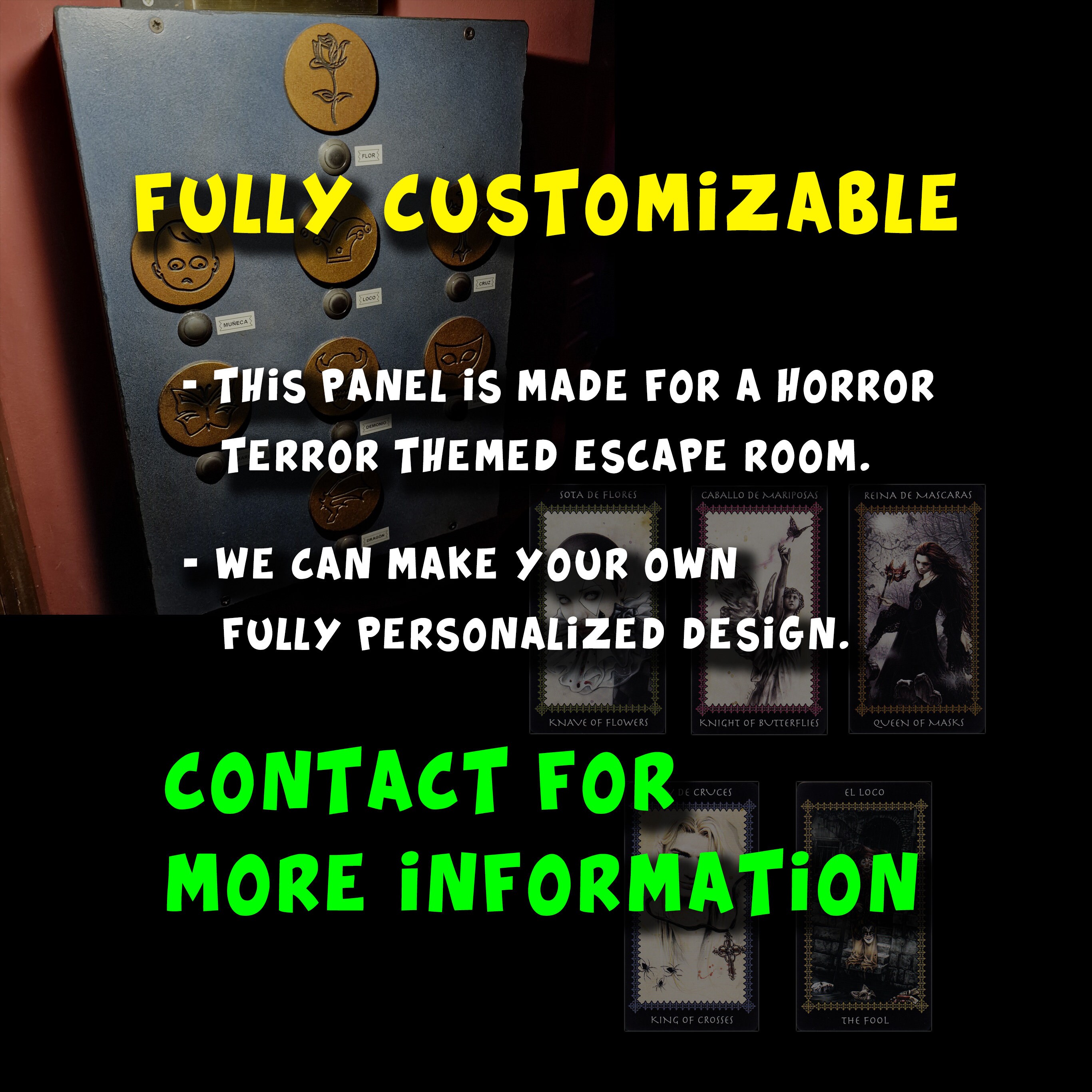 DOOR OPENING MECHANISM | Escape Room Prop | Custom Door Open Panel ...