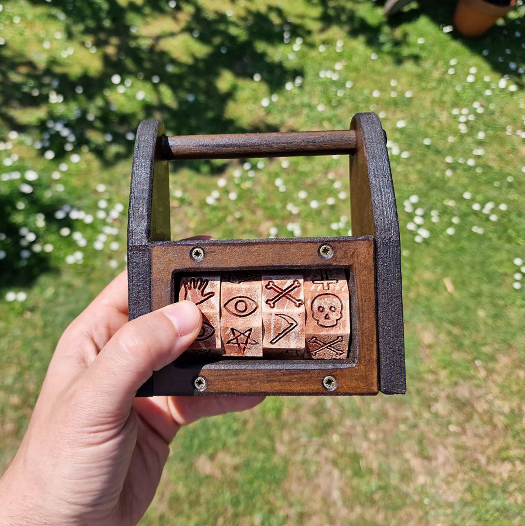 Cryptex Escape Room TERROR, HORROR Puzzle Lock, Wooden Padlock, Custom ...