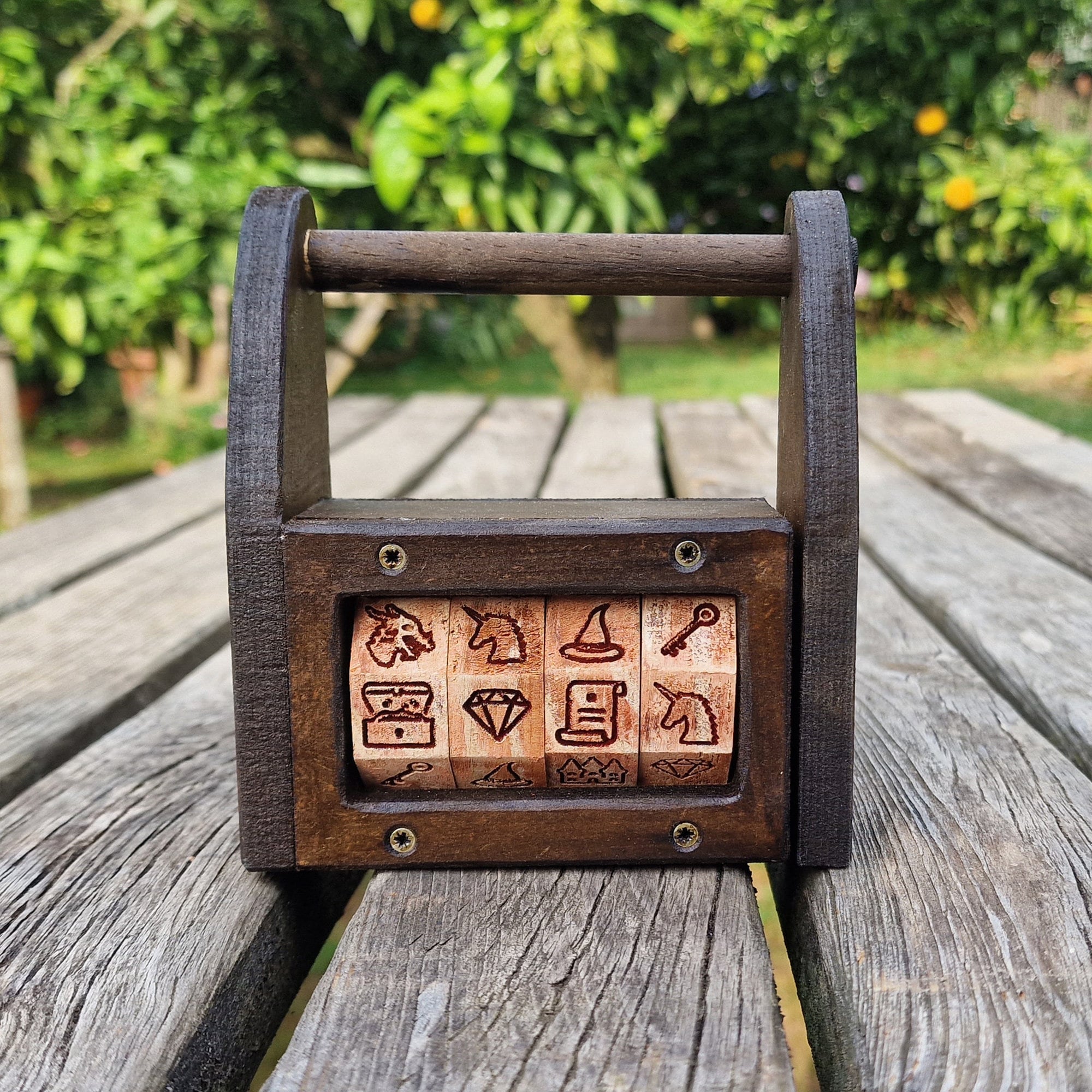 Escape Room Box Lock FANTASY Puzzle Wooden Padlock, Custom Handmade ...