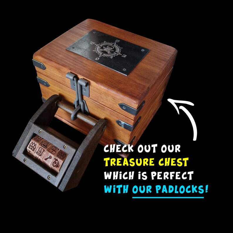 Escape Room Signs Lock SHAPES Puzzle Lock Wooden Padlock, Custom ...