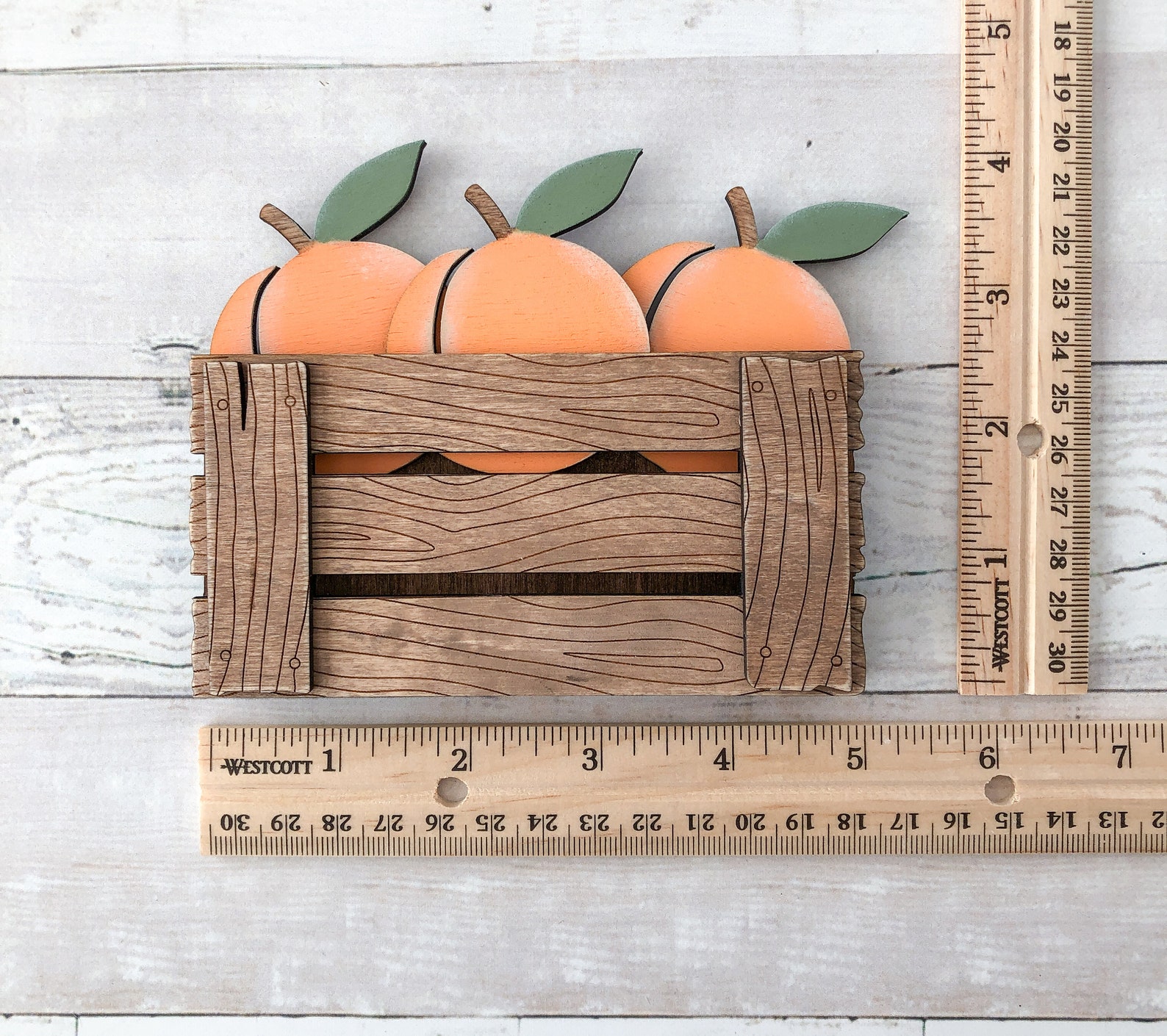 Peach Tiered Tray Decor / Spring and Summer Home Decor / Peach | Etsy