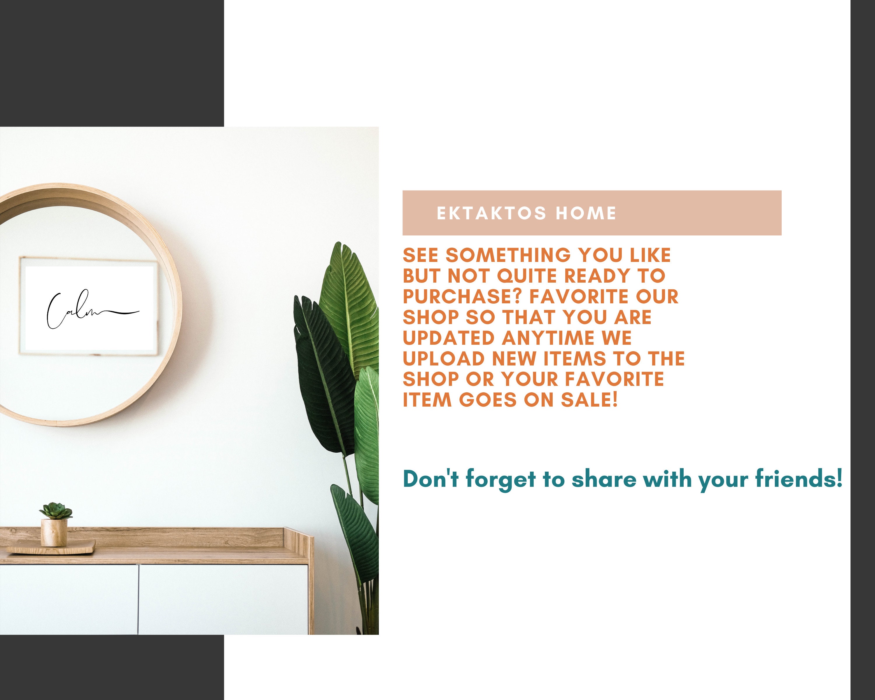 Calm Word Art Typography Black and White Print Wall Art - Etsy