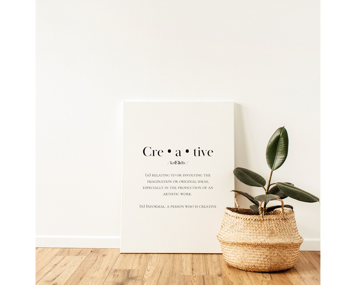 Definition Print Creative Dictionary Definition Instant - Etsy