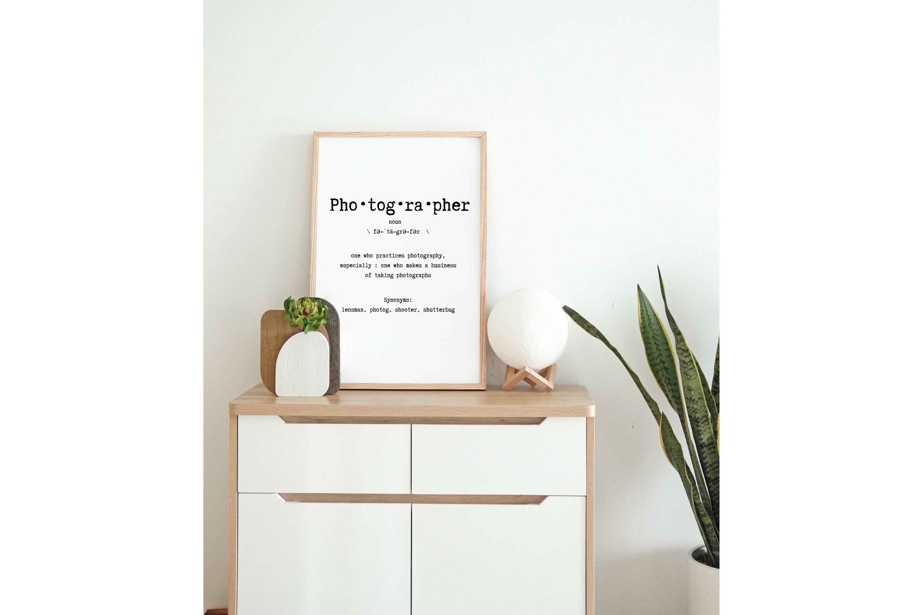 Photographer Definition Word Art, Black and White Printable, Instant ...