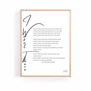 I Wasn't There Poem, Word Art Printable, Instant Download, Printable ...