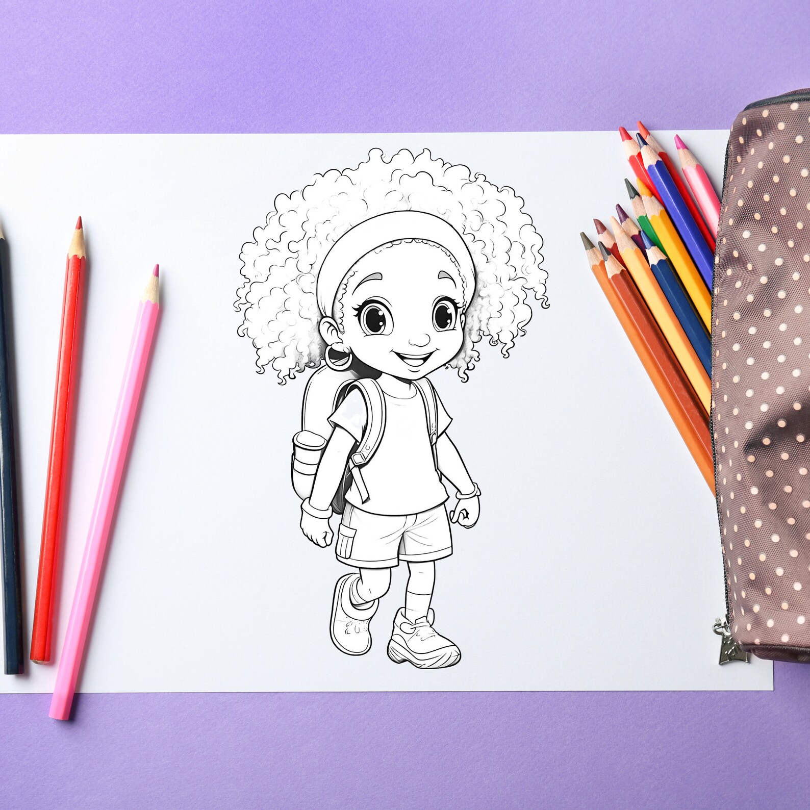 Magical Adventures Black and White Coloring Page - Etsy