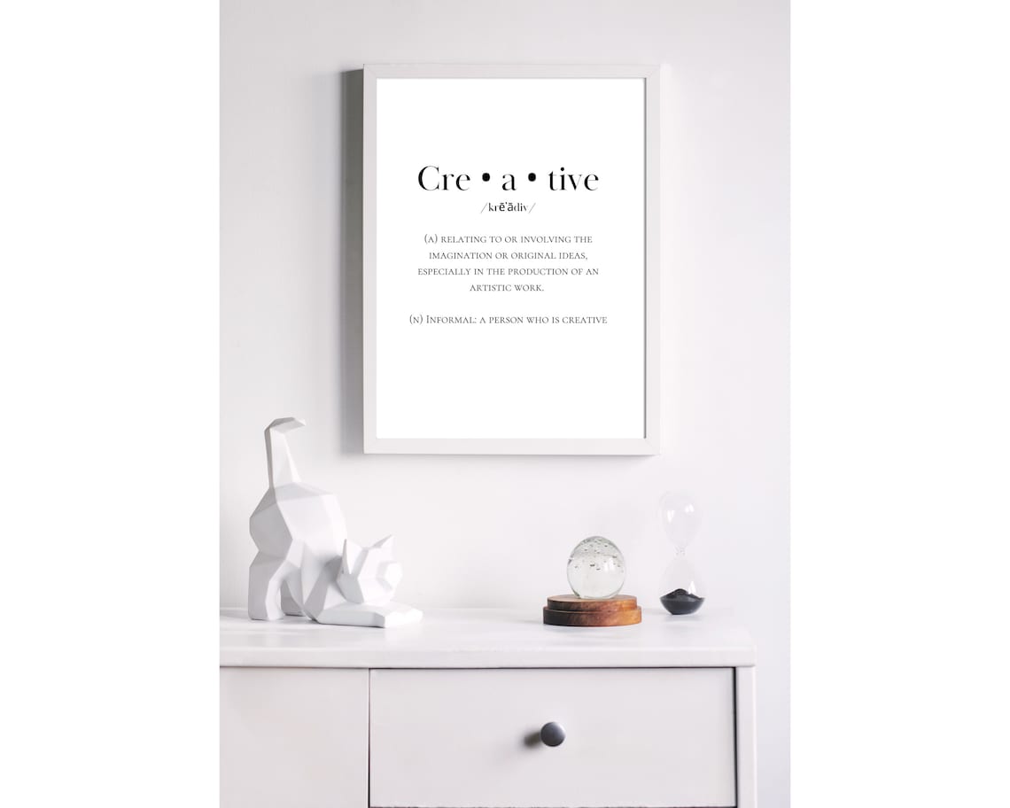 Definition Print Creative Dictionary Definition Instant - Etsy