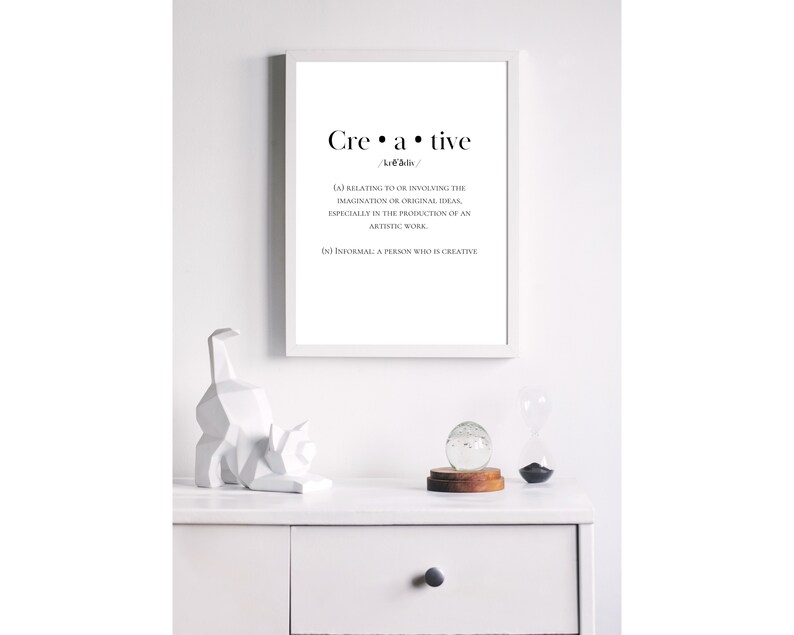 Definition Print Creative Dictionary Definition Instant - Etsy