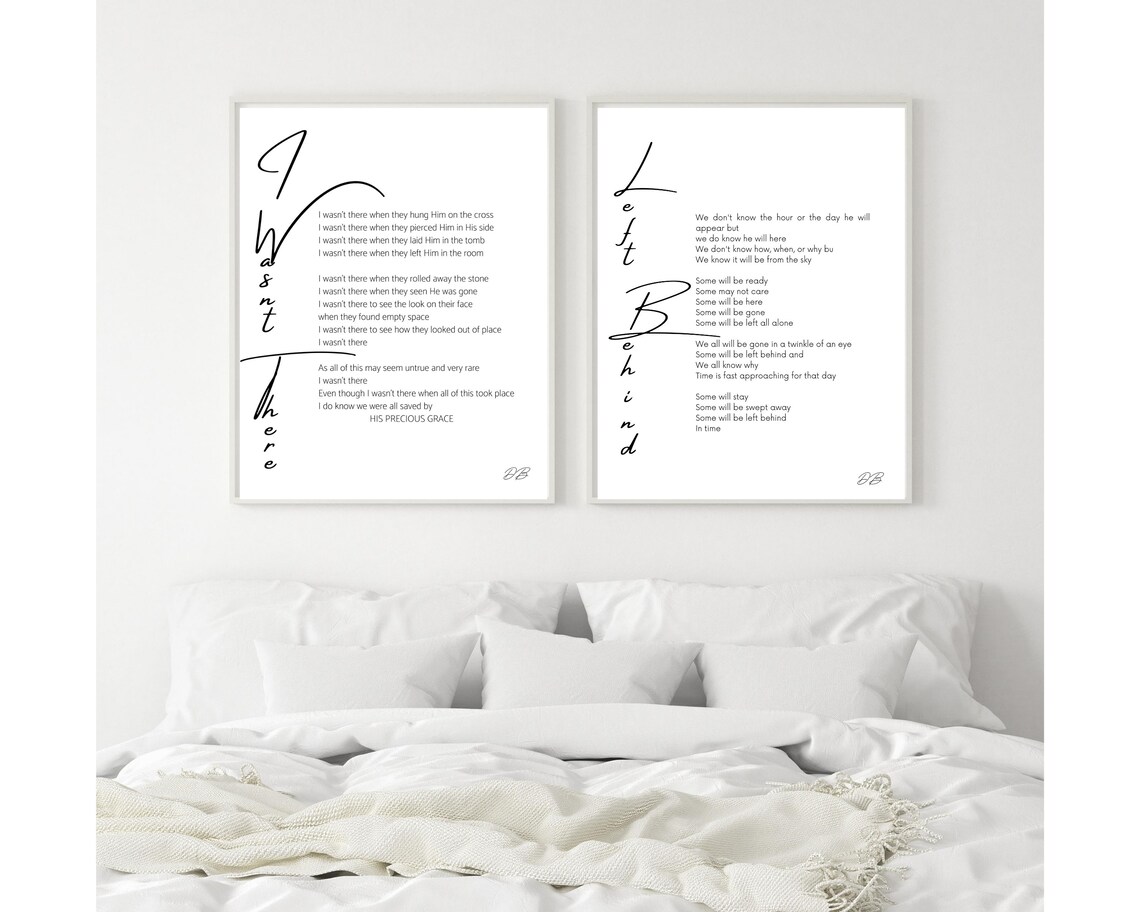 Left Behind Poem Print: Minimalist Typography Art (digital Download) - Etsy