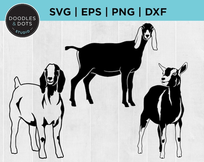 Goat SVG, Goat Silhouette, Boer Goat SVG, Show Goat SVG, Boer Goat ...