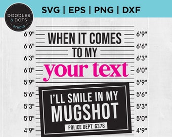 Smile in Your Mugshot Transfer - Etsy