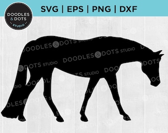 Walking Horse Silhouette Svg - Etsy