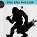 Bigfoot Svg, Golfing Svg, Funny Golfer Big Foot Svg for Cricut, Golf ...