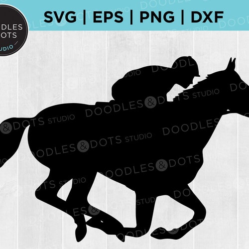 Running Horse Svg Galloping Horse Svg Racehorse Cut File for - Etsy