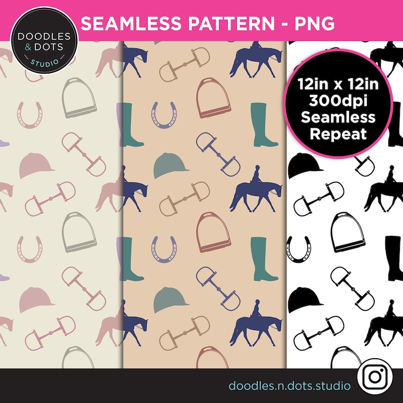 Equestrian Patterns - Etsy