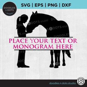 Horse Split Monogram SVG Horse Split Name Svg Western Horse - Etsy