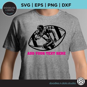 Football Svg, Football Player Svg, Football Cut File for Cricut, High ...