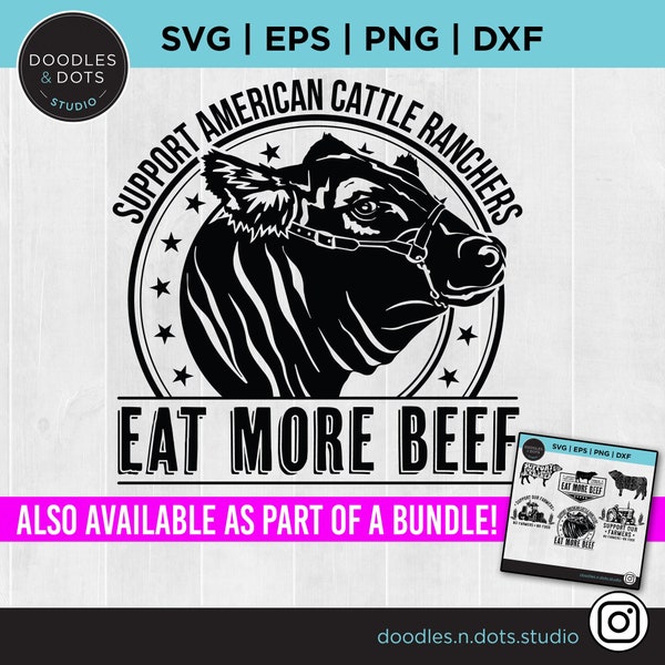 Eat Beef Logo - Etsy Canada