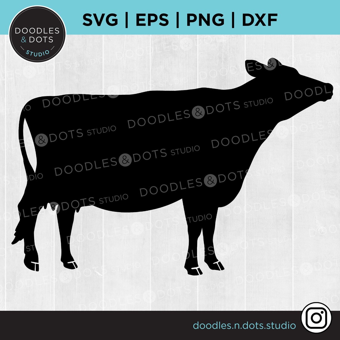 Cow SVG Dairy Cow SVG Cattle Show Cow Cut File for Cricut - Etsy