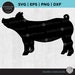 Show Pig SVG Bundle, Pig SVG, Show Stock SVG, Livestock Svg, Hog Farm ...