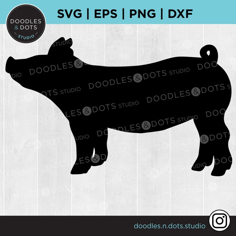 Show Pig SVG Bundle, Pig SVG, Show Stock SVG, Livestock Svg, Hog Farm ...