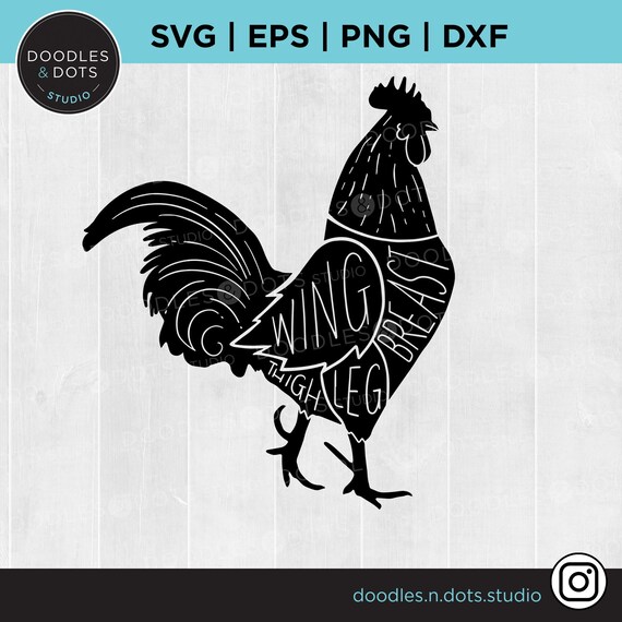 Chicken Cuts SVG Chicken SVG Butcher Cuts Chicken Png - Etsy
