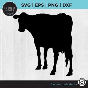 Show Cow Svg, Dairy Cow Svg, Milk Cow SVG, Cow Silhouette Clipart ...
