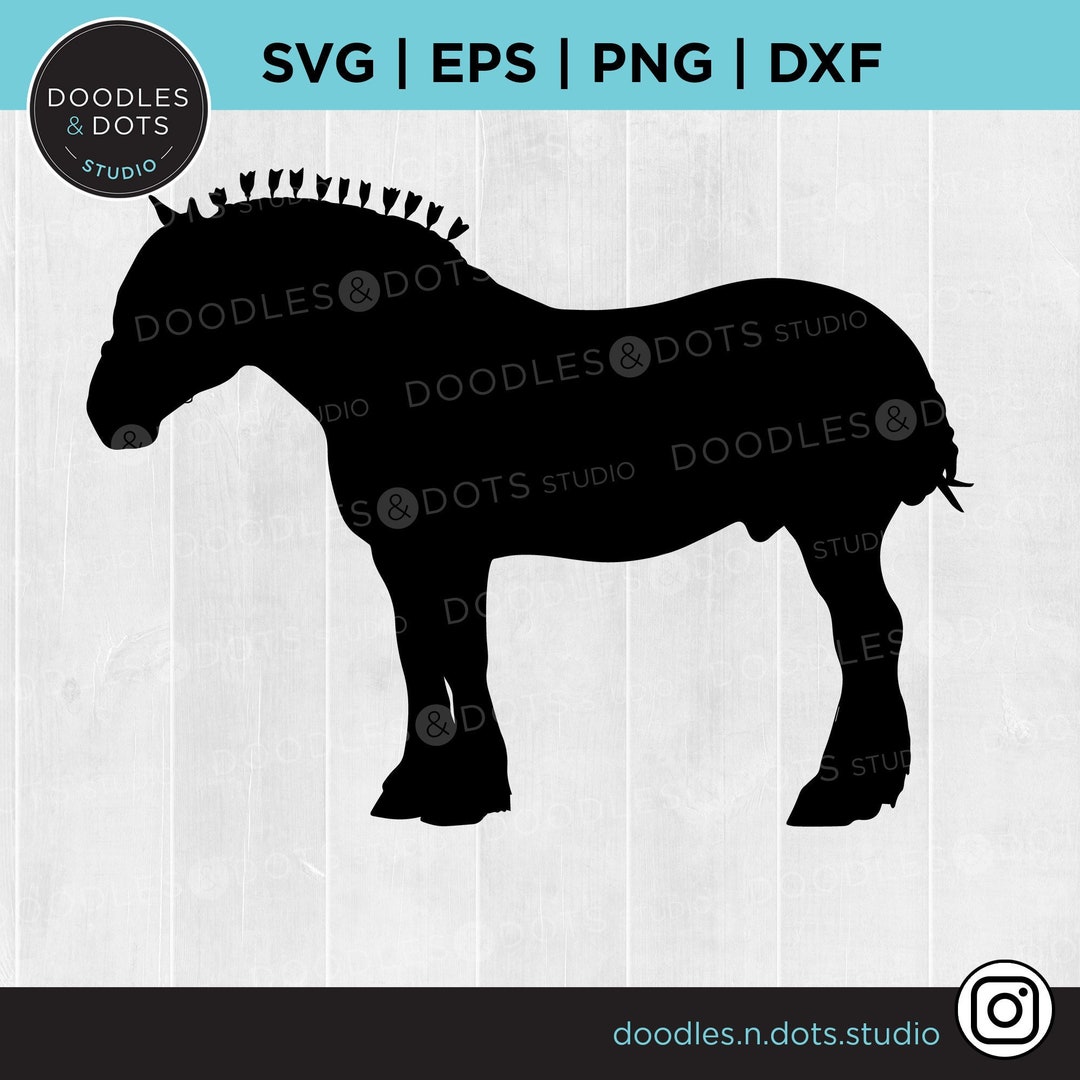 Percheron SVG | Shire SVG | Draft Horse, Draught Horse Svg, Heavy Horse ...