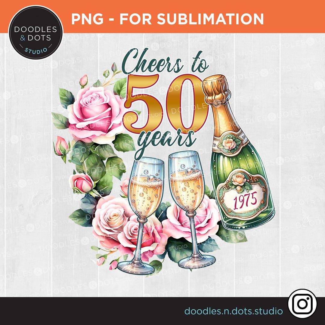 50th Anniversary Png, Golden Anniversary Png, 50 Year Wedding ...